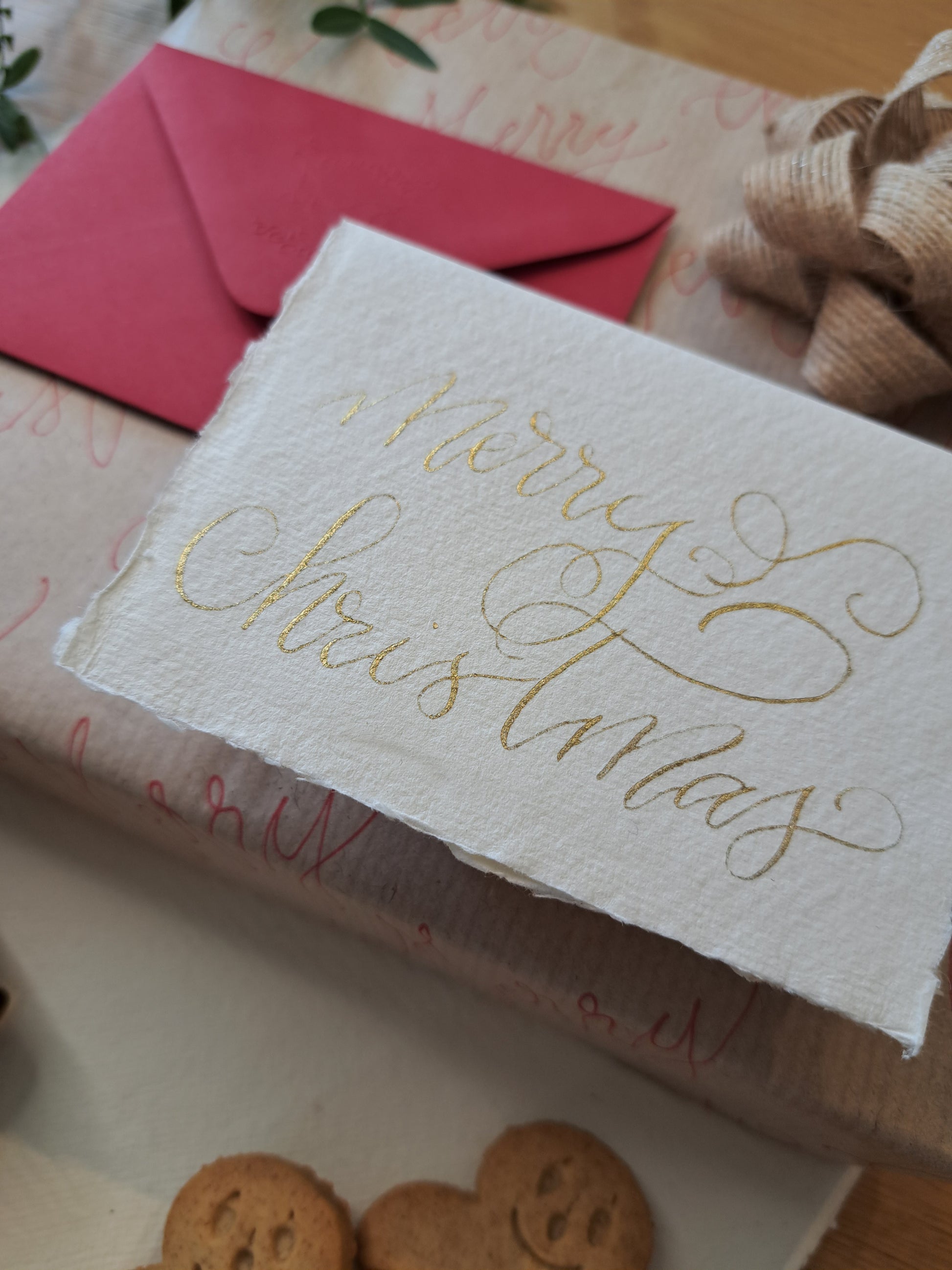 SMALL 'SNOWFLAKE' HAND WRITEN XMAS CARD- LIMITED EDITION – La carta scritta